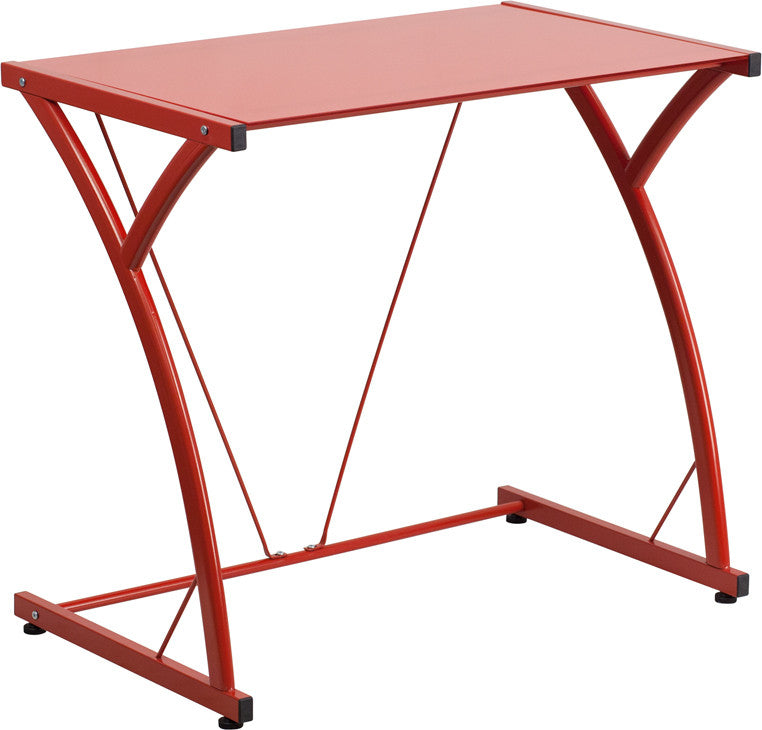 Red Computer Desk Contemporary Mega Desk…MUST SELL TODAY!!…